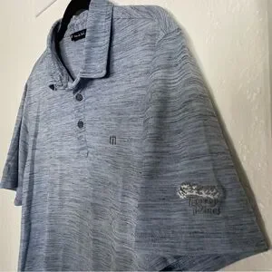 Travis Mathew | Shirts | Travis Mathew Blue With Black Heathering ...